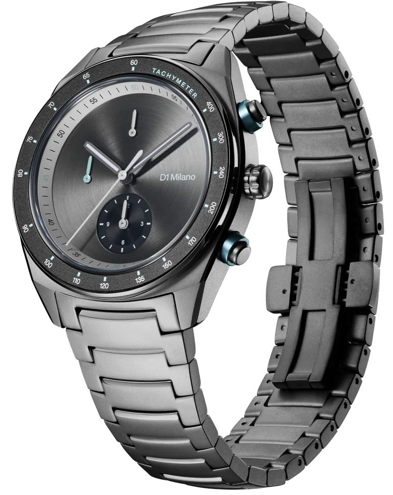 D1 Milano Chronograph Essential Black Watch – Clarindon Jewellers