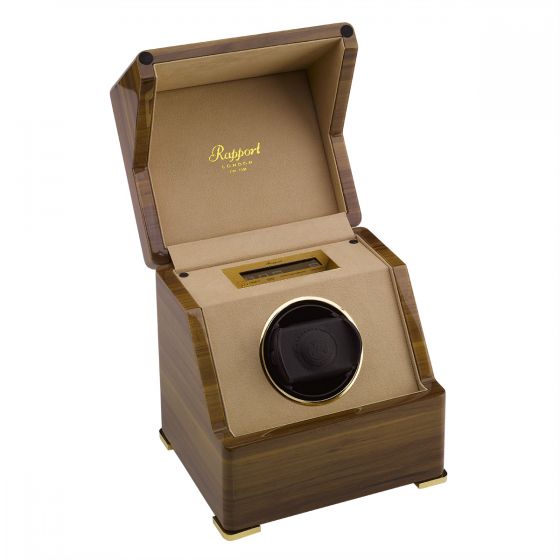 Rapport Watch Winder Perpetua III Single Touch Screen Walnut Finish ...