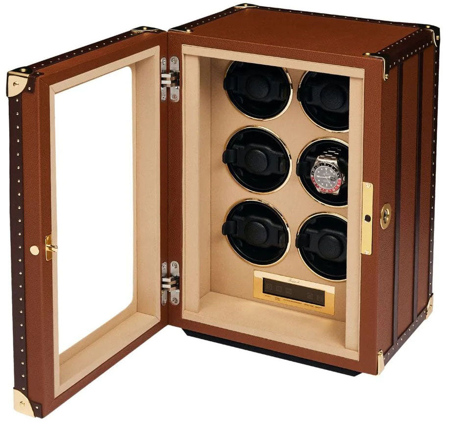 Rapport Watch Winder Roamer 6 Leather Brown – Clarindon Jewellers